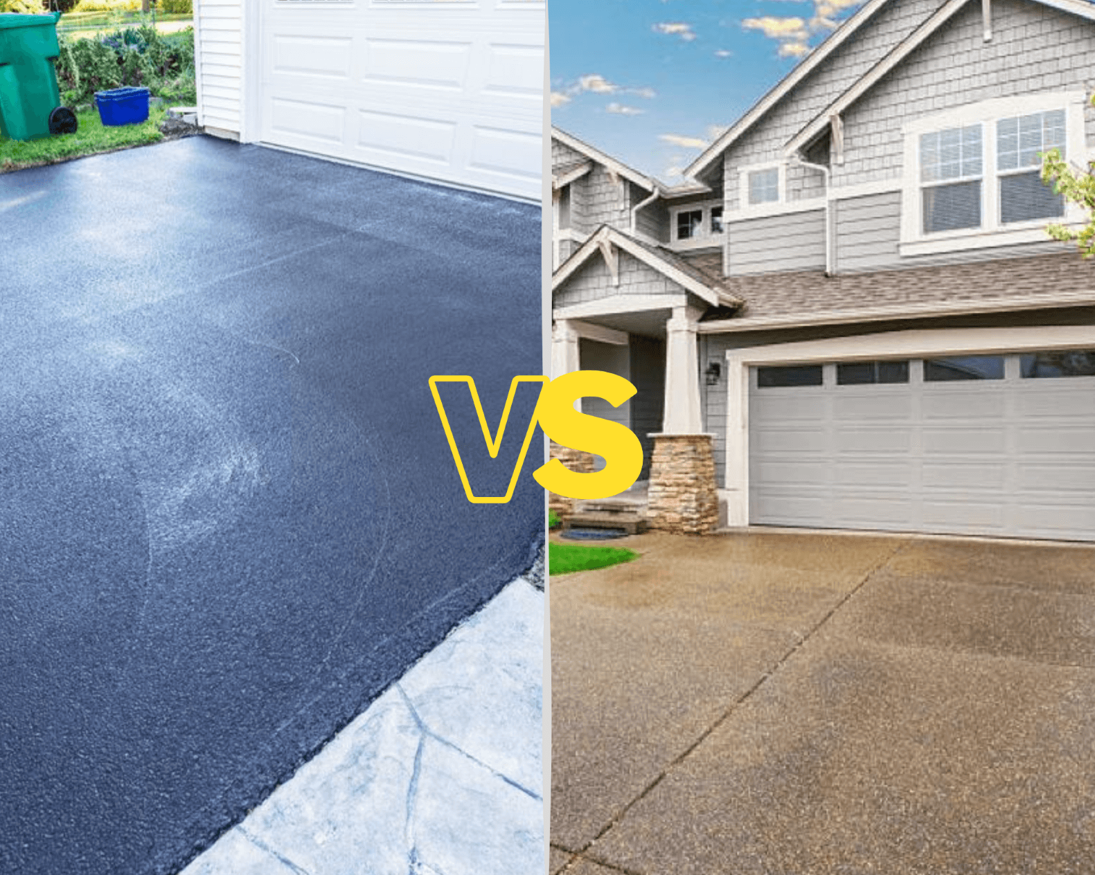 Concrete Vs. Asphalt Driveway - Hickory Asphalt Paving Concrete Vs. Asphalt Driveway - Hickory Asphalt Paving